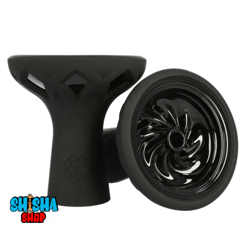 KALOUD SAMSARIS LAPIS 2 BLACK SILICONE BLACK CERAMIC BOWL - Shisha Shop